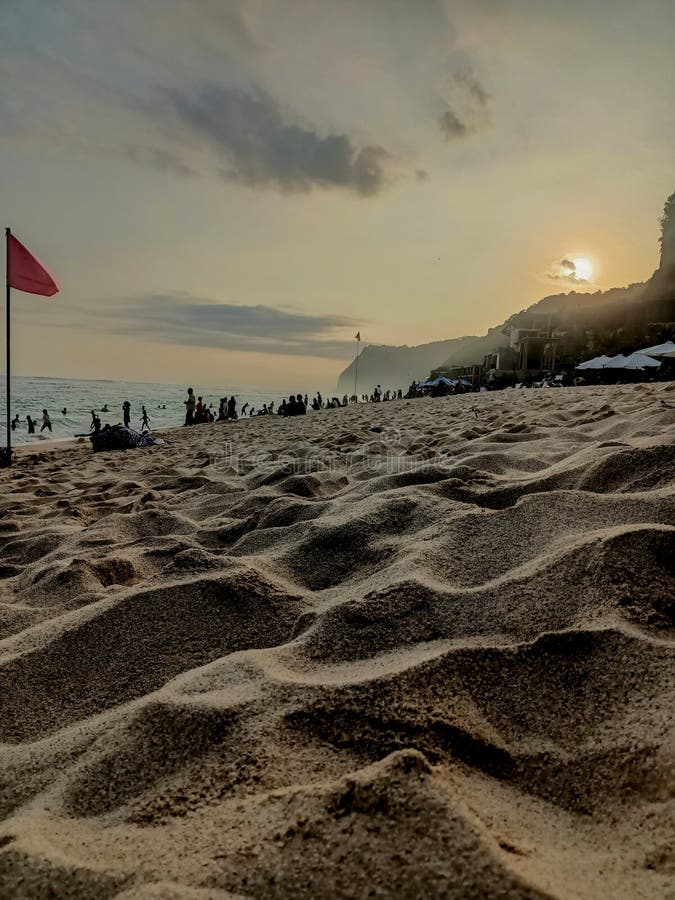 Beautiful View Beach Pandawa in Bali City Stock Photo - Image of beach ...