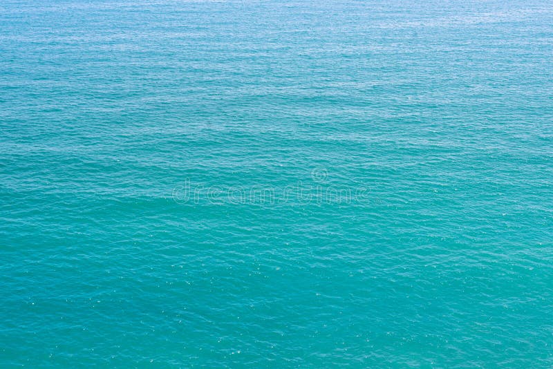 Beautiful View of Blue Aquamarine Sea Slight Wave of Water Stock Image ...