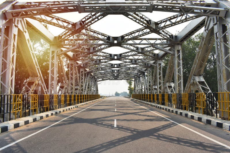 A Beautiful View of a Bridge on an Indian Highway Stock Photo - Image ...