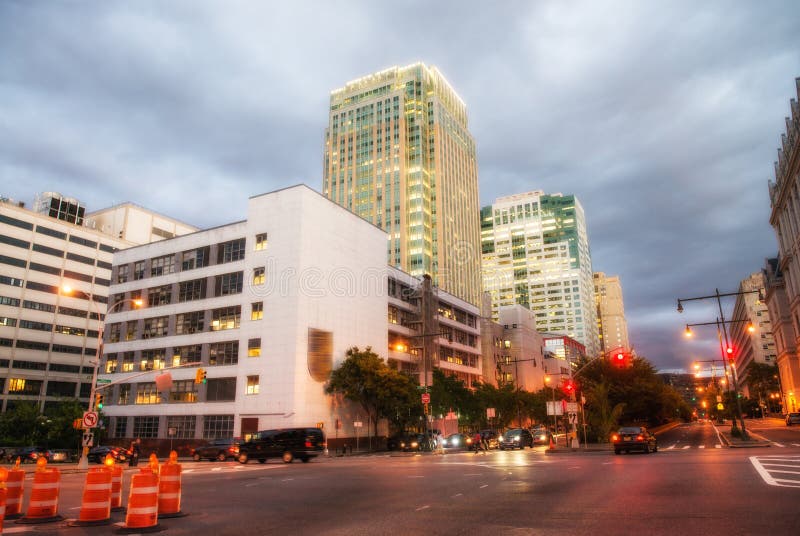 Beautiful View of Brooklyn Buildings at Summer Sunset Stock Photo ...