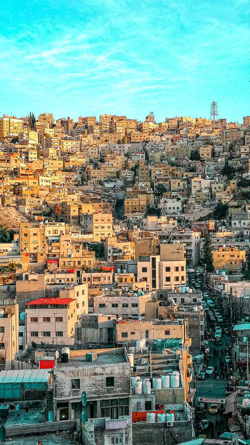 Buildings in Amman City, Jordan Stock Photo - Image of east, apartments ...