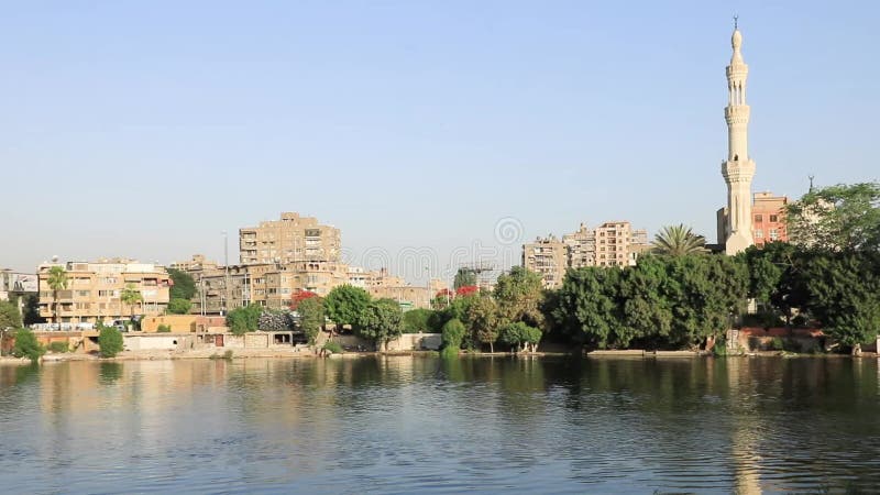 Beautiful View of the Buildings on the Waterfront of the Nile River in ...