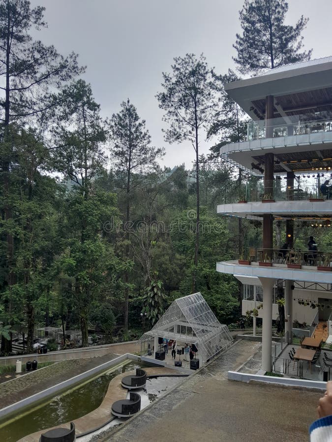 Beautiful View at the Cafe in Bogor Editorial Photography - Image of ...
