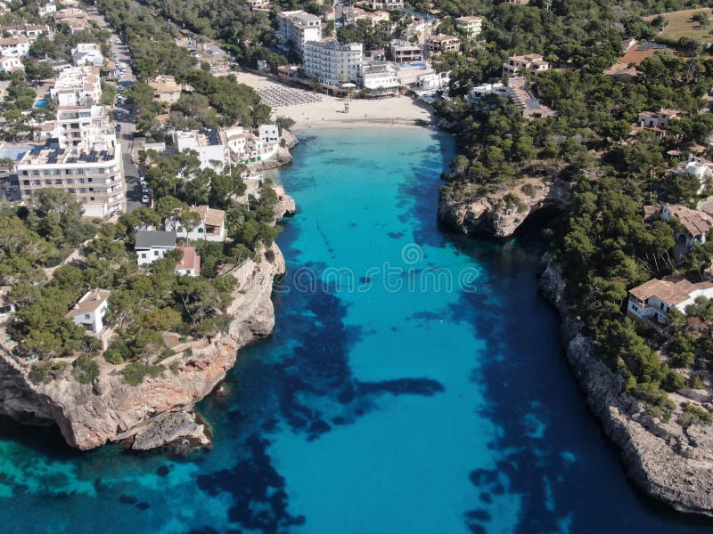 Cala Santany Beach in the Coast in Majorca Stock Image - Image of ...
