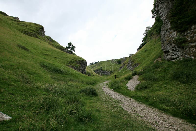 Beautiful View of Castleton, Peak District National Park with Greenery ...