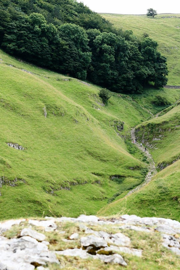 Beautiful View of Castleton, Peak District National Park with Greenery ...