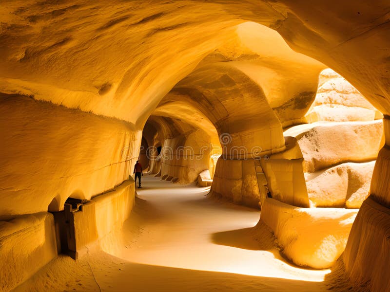 Beautiful View of the Cave of the City of Petra, Jordan Stock ...