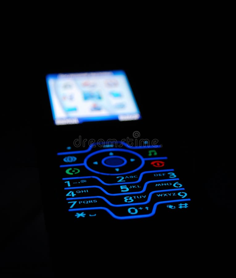 Beautiful View of Cell Phone in Dark Stock Photo - Image of keypad ... Beautiful View of Cell Phone in Dark Stock Photo - Image of keypad ...