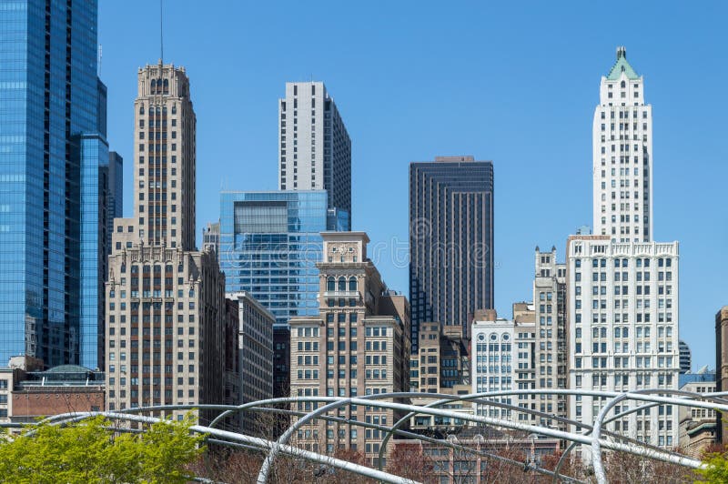 Beautiful View of the Chicago Skyline Stock Image - Image of skyscraper ...