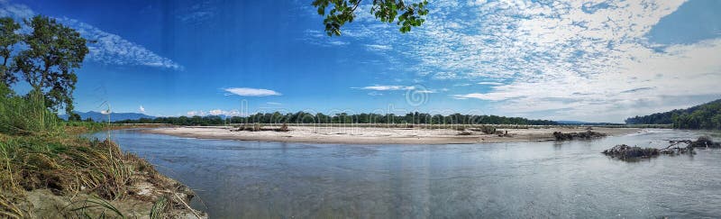 Beautiful View of Chitwan National Park from Madi Area Stock Image ...