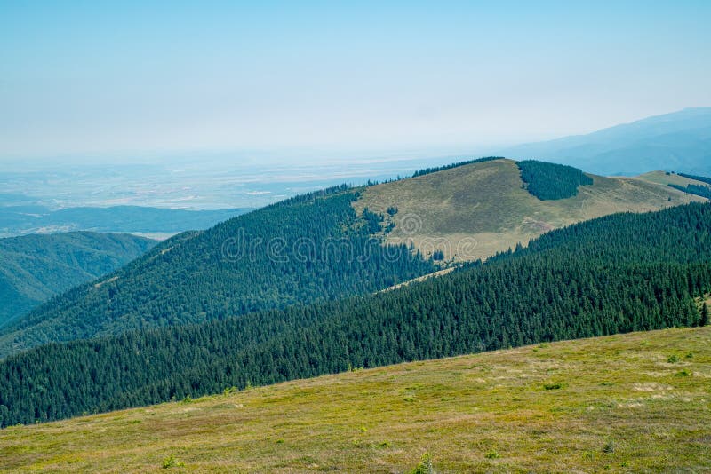 Beautiful View from Cindrel Mountains Stock Image - Image of land ...
