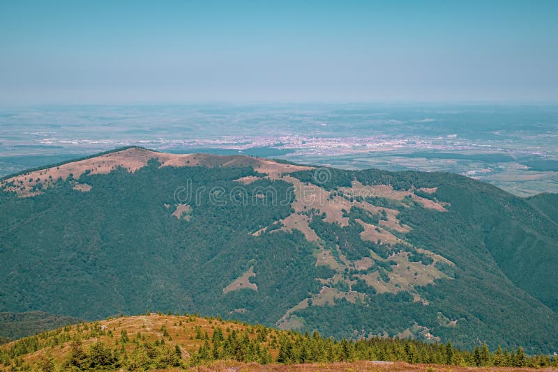 Beautiful View from Cindrel Mountains Stock Image - Image of ...