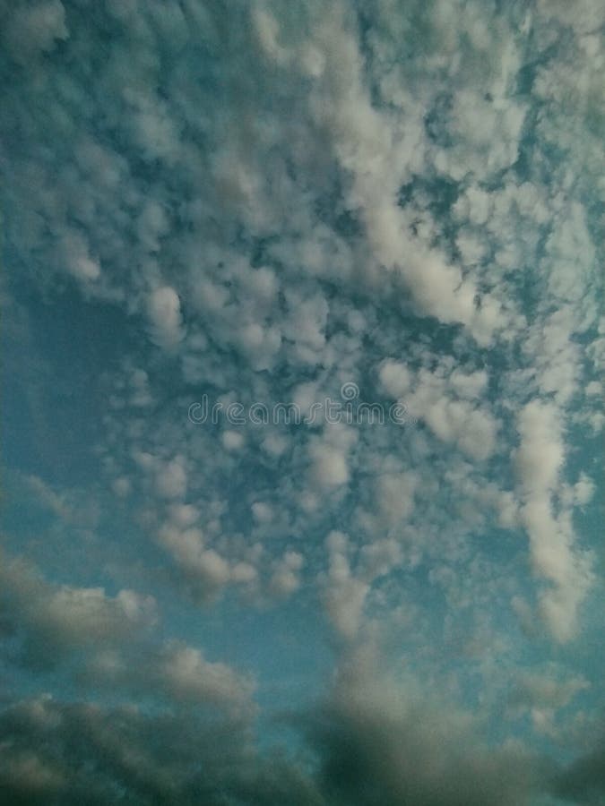 Beautiful View of the Clouds at Night Yesterday Stock Photo - Image of ...