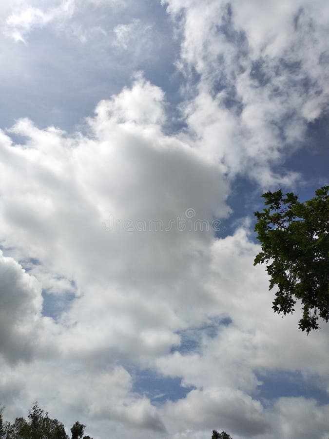 Clouds in india stock image. Image of view, trees, blue - 152571789