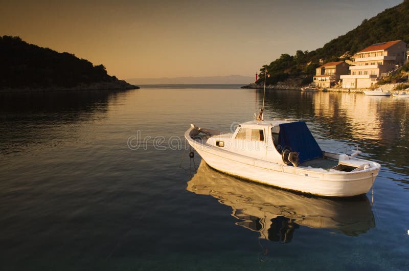 Beautiful view from dock stock image. Image of hill, island - 23560481