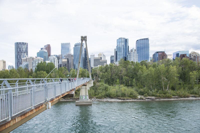 Beautiful View of the Downtown in Calgary Editorial Stock Image - Image ...