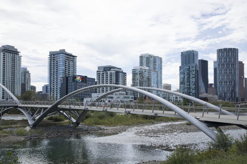 Beautiful View of the Downtown in Calgary Editorial Stock Image - Image ...