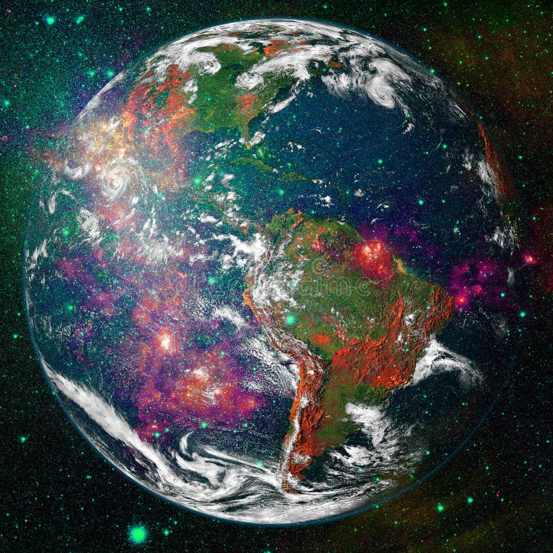 Beautiful View of Earth from Space. Elements of this Image Furnished by ...