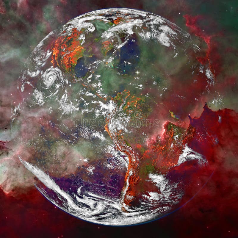 Beautiful View of Earth from Space. Elements of this Image Furnished by ...