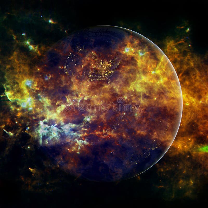 Beautiful View of Earth from Space. Elements of this Image Furnished by ...