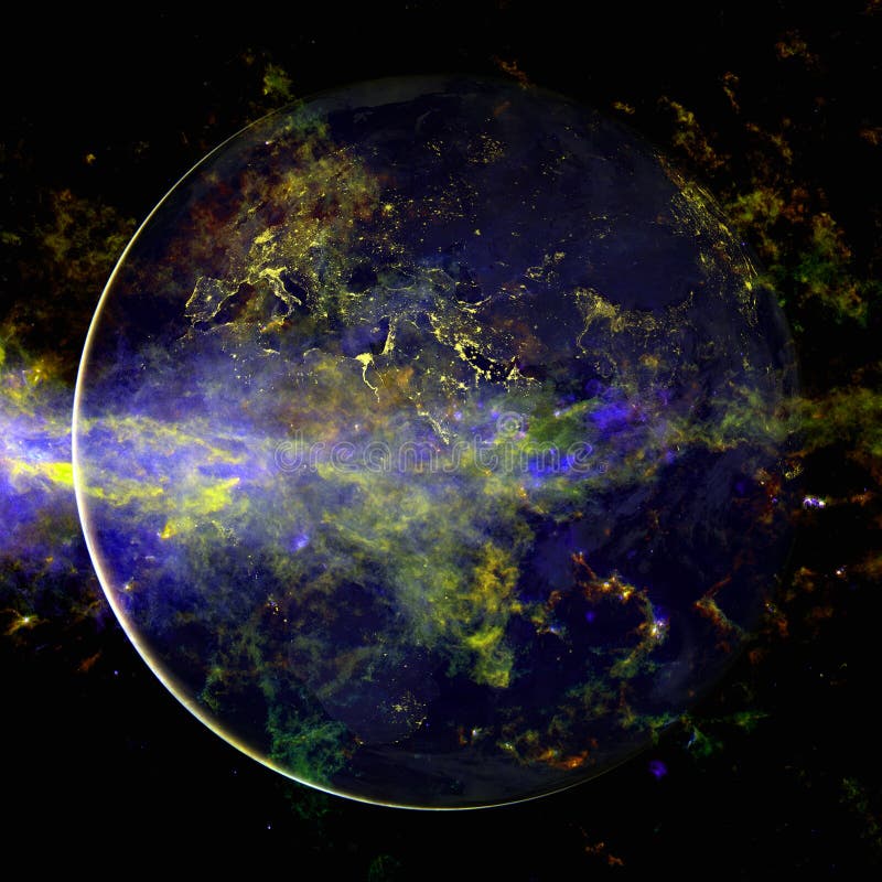 Beautiful View of Earth from Space. Elements of this Image Furnished by ...