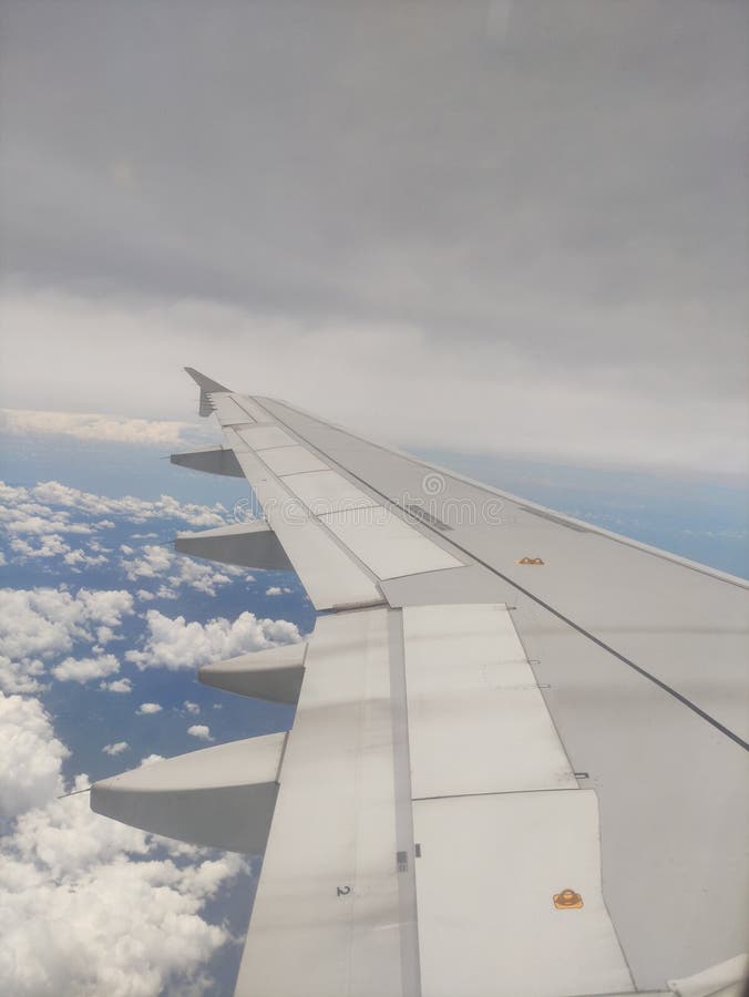 Beautiful View from the Edge of the Plane Stock Image - Image of ...