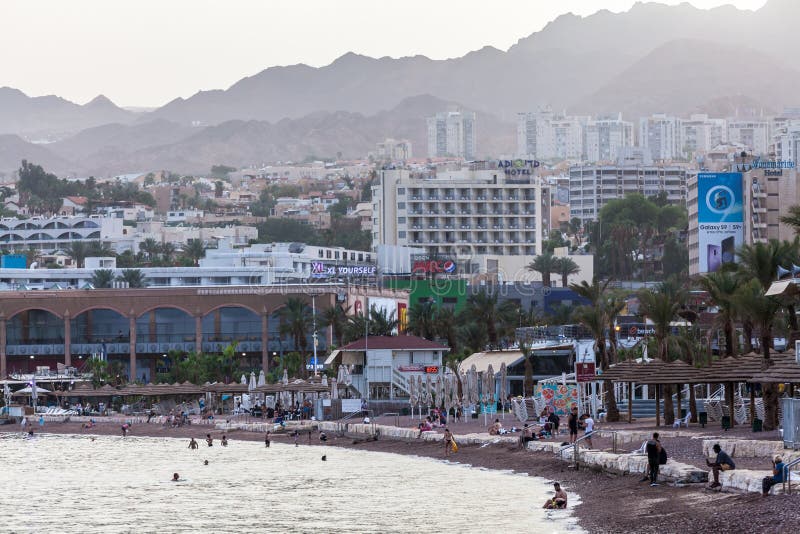 Beautiful View of the Eilat Editorial Photo - Image of palm, nature ...