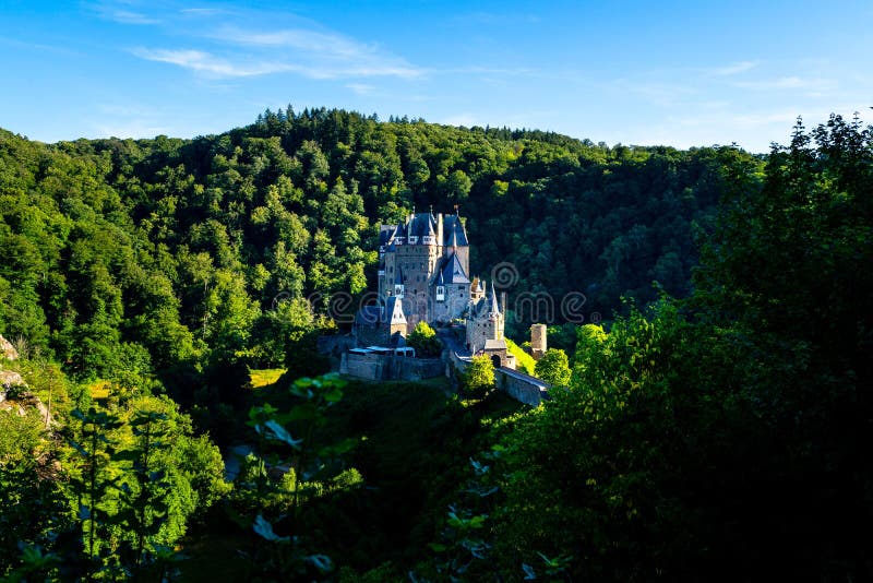 Beautiful View of Eltz Castle Surrounded by Trees on a Sunny Day Stock ...