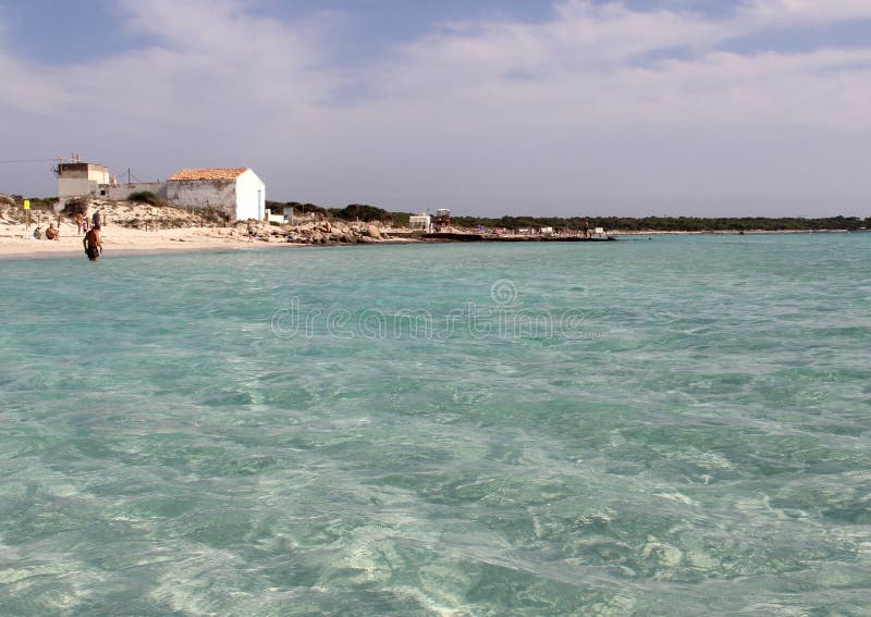 Beautiful View of Es Trenc Beach, Mallorca Stock Photo - Image of ...