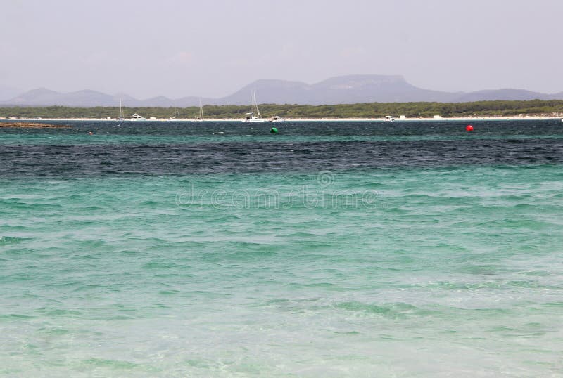 Beautiful View of Es Trenc Beach, Mallorca Stock Photo - Image of ...