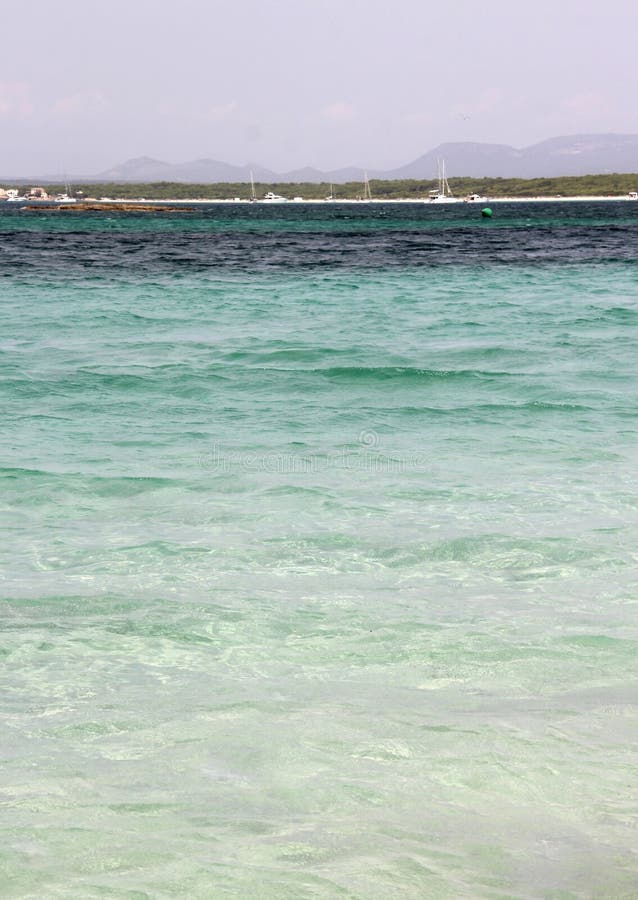 Beautiful View of Es Trenc Beach, Mallorca Stock Image - Image of ...