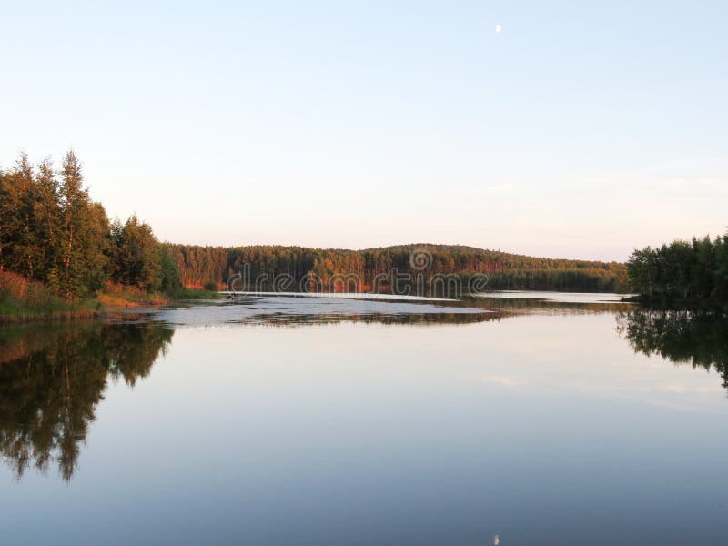 Beautiful View of the Far Eastern Nature, Forest and Sky. Stock Image ...