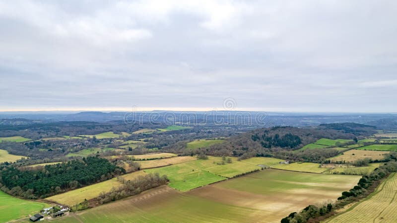 Beautiful View of a Forest Taken from Above Stock Image - Image of view ...