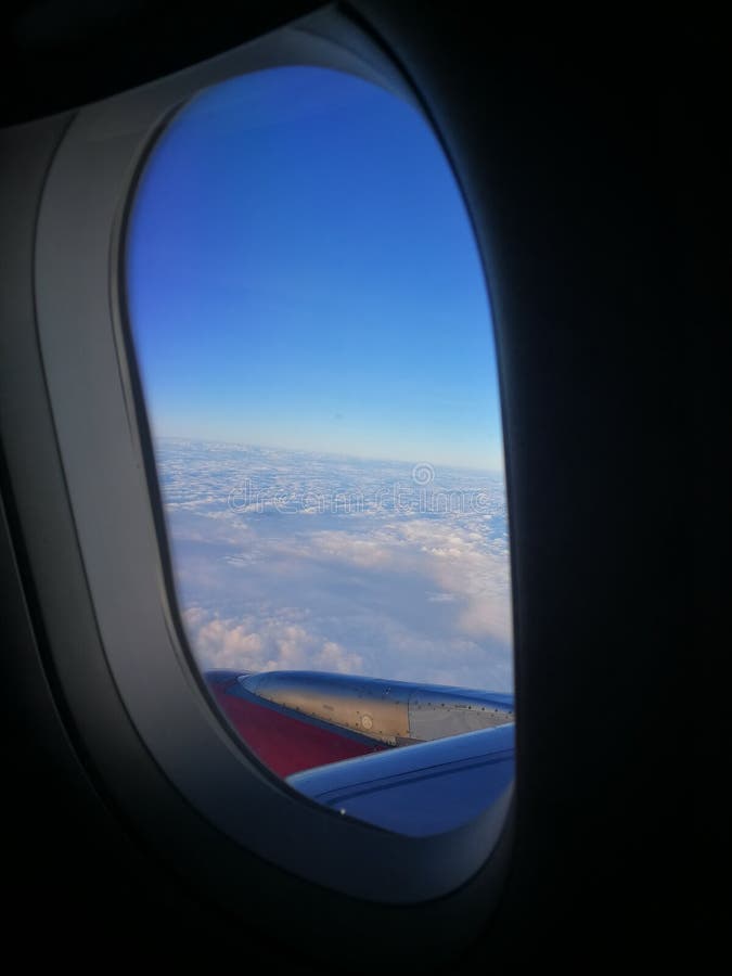 A Beautiful View Form Plane Window Stock Photo - Image of background ...
