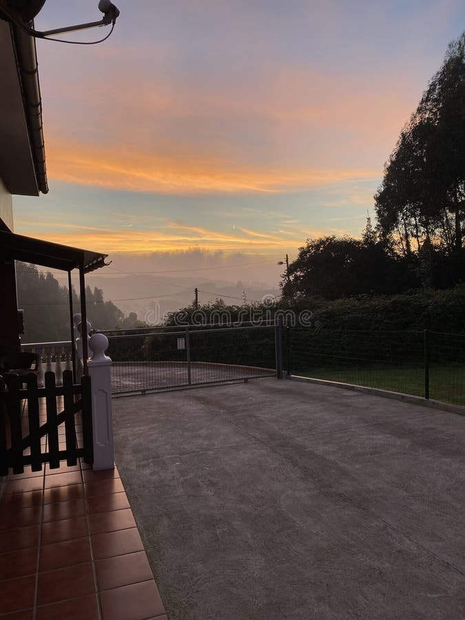 Beautiful View from the Front Yard of a House in the Great Time of ...