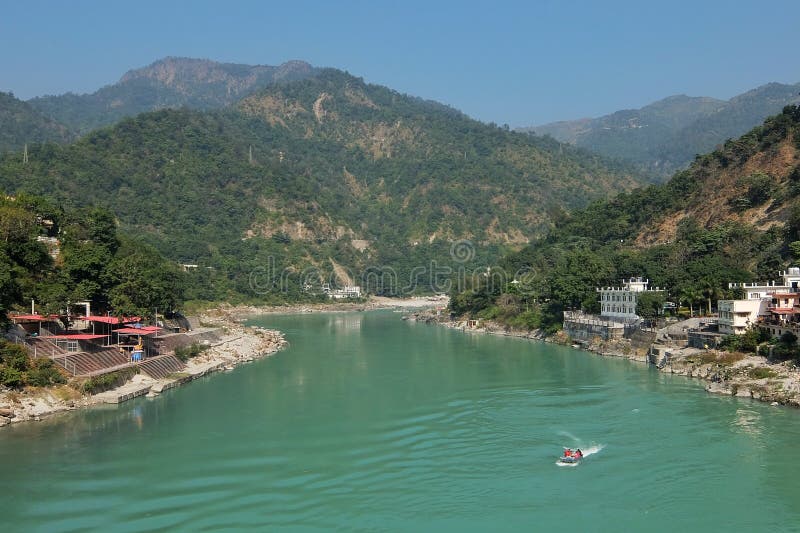 Beautiful View of Ganga River in Rishikesh Stock Image - Image of ...