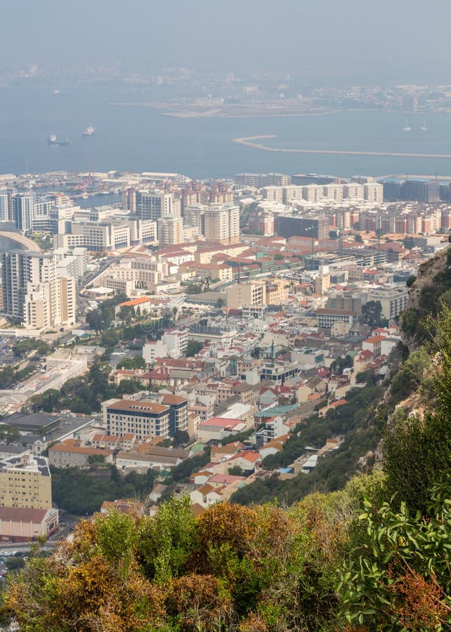 Beautiful View of Gibraltar City Stock Image - Image of building, green ...