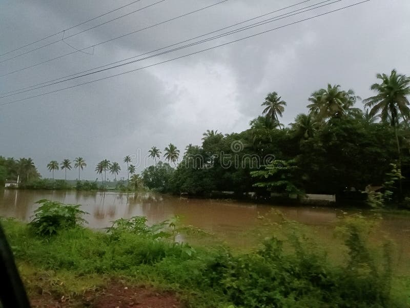 Beautiful View of Goa during the Rainy Season Stock Image - Image of ...