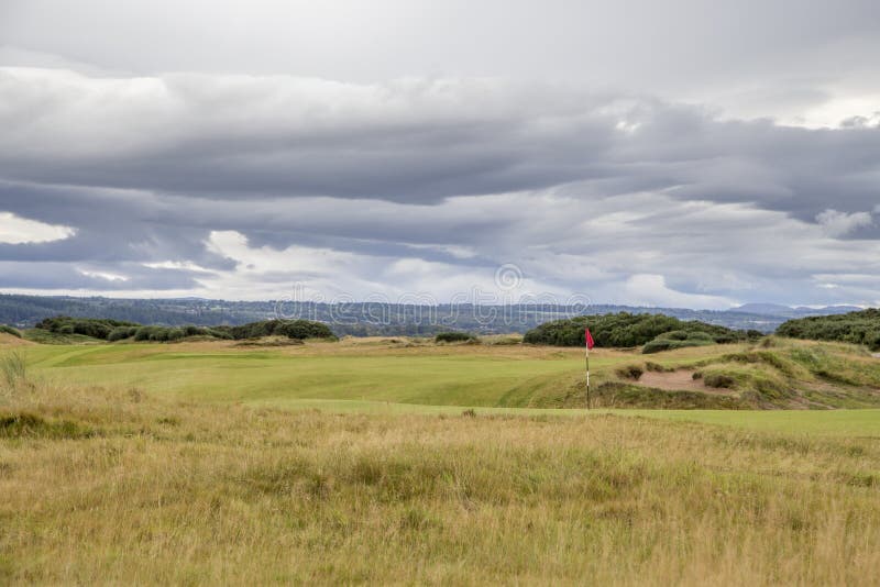 Beautiful View of Golf Course in Scotland Stock Image - Image of lawn ...