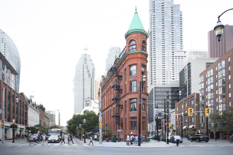 Beautiful View of Gooderham Building in Downtown Toronto Editorial ...