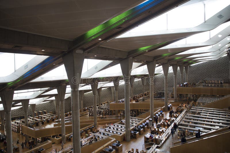 Beautiful View of the Great Library of Alexandria in Alexandria ...