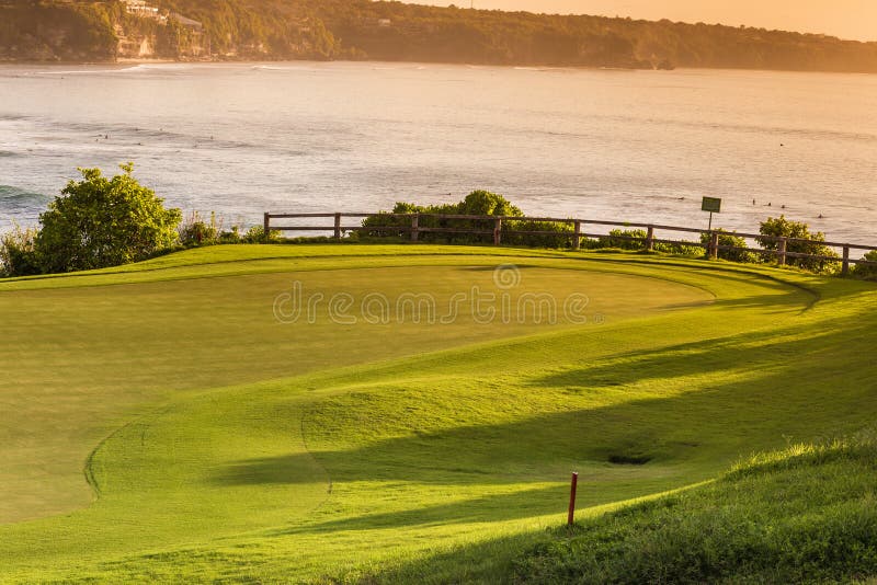 Beautiful View of Green Golf Field Stock Photo - Image of competition ...