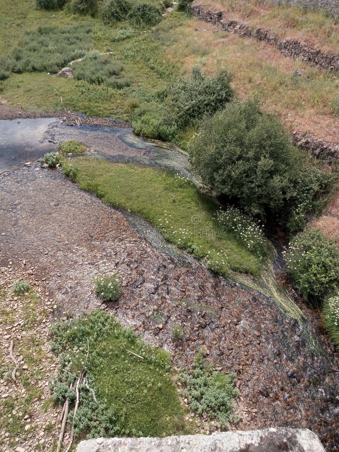 Beautiful View of a Green Meander of the River Eresma As it Passes ...