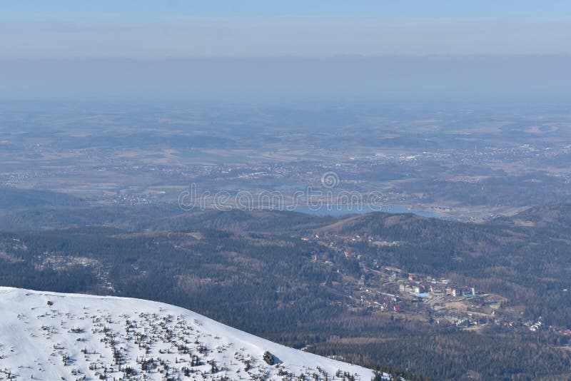Beautiful View from the Highest Mountain of the Czech Republic Stock ...