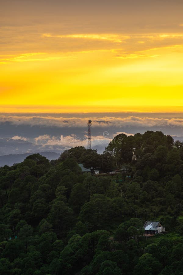 Beautiful View of the Hills during Sunset Stock Photo - Image of focus ...