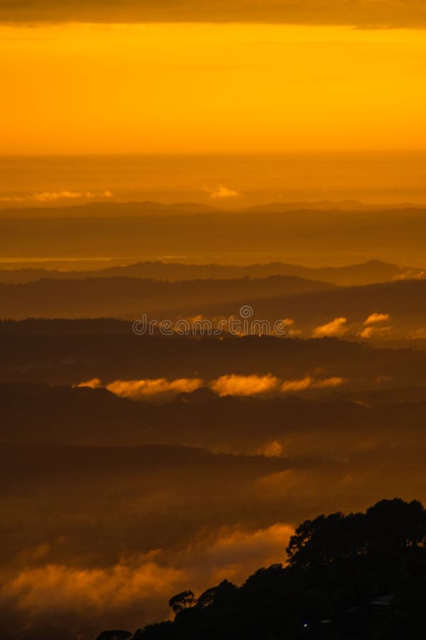 Beautiful View of the Hills during Sunset Stock Image - Image of ...