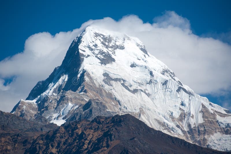 Beautiful View of Himalayan Mountains with Snow Stock Image - Image of ...