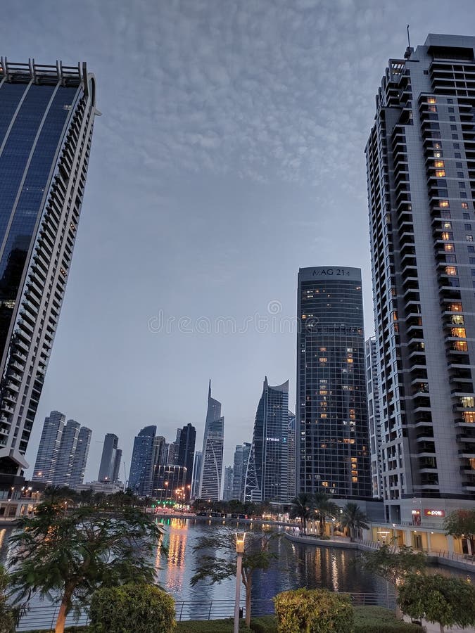 Beautiful View of Hot Weather JLT Dubai Editorial Photo - Image of ...
