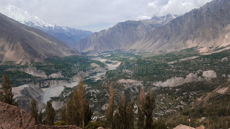 Beautiful View of Hunza Valley, Gilgit Baltitstan, Stock Image - Image ...