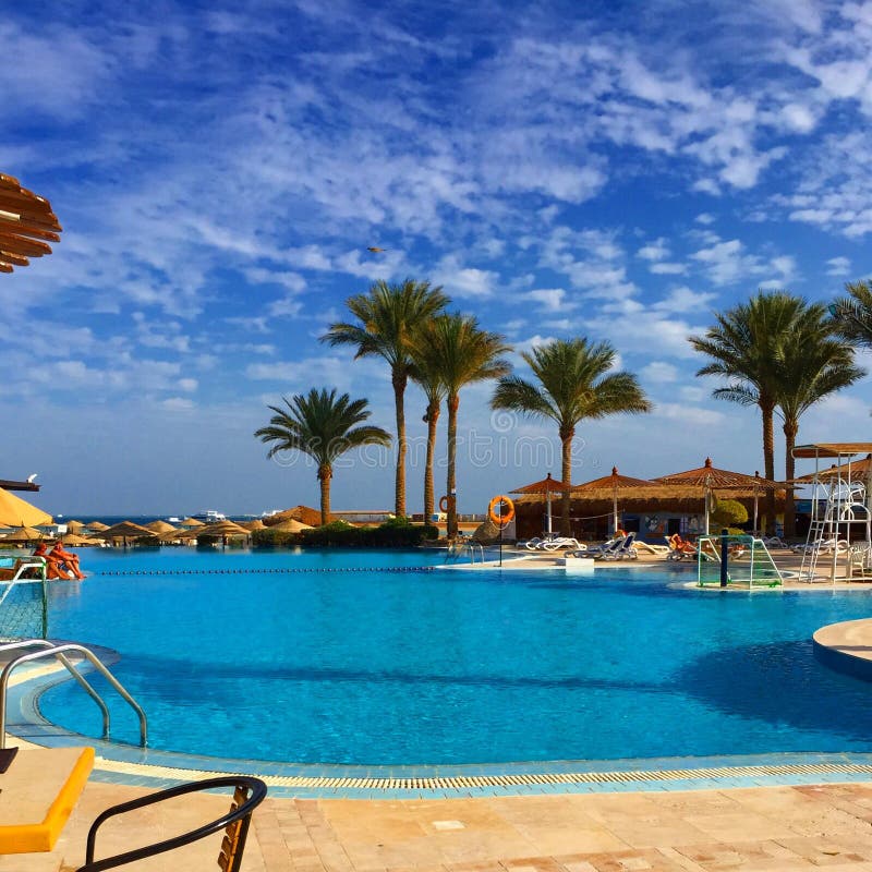 Beautiful view in Hurghada stock photo. Image of swimmingpool - 50067172